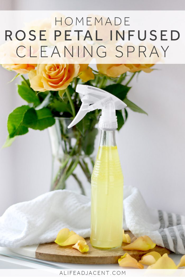 DIY Cleaning Spray with Vodka (Rose Petal Infused) - A Life Adjacent