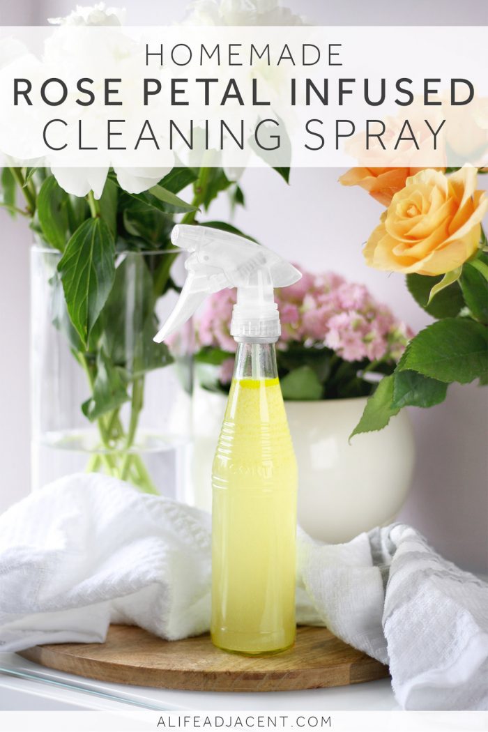 DIY Cleaning Spray with Vodka (Rose Petal Infused) - A Life Adjacent