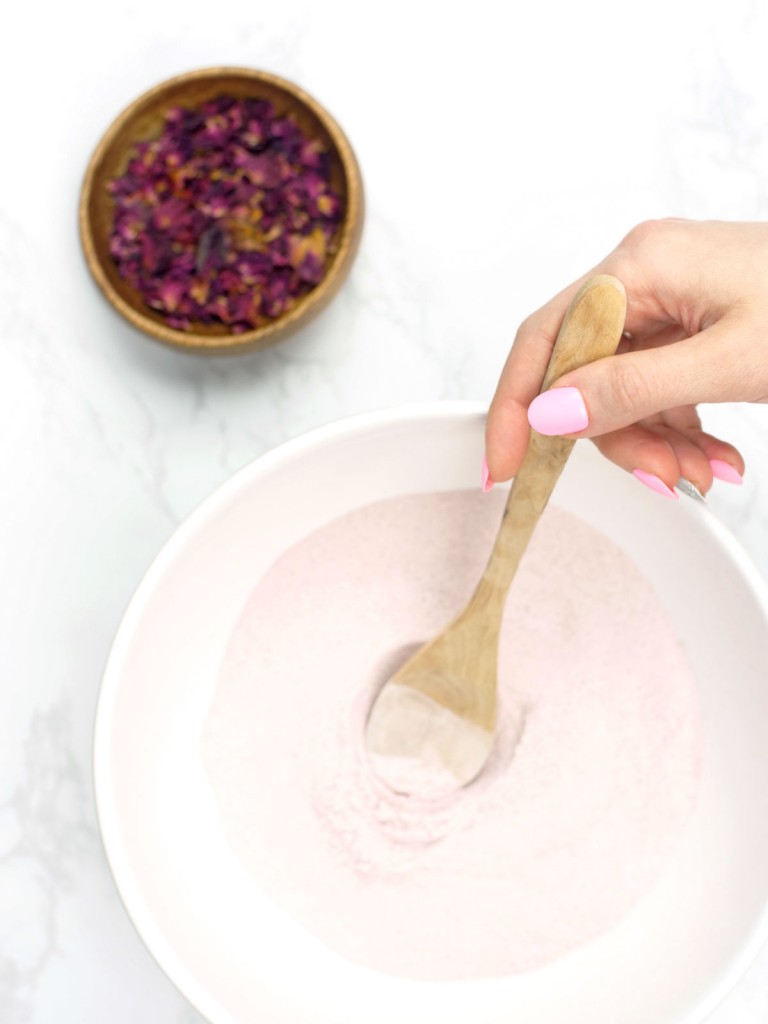 DIY Rose Petal Vanilla Bath Bombs - A Life Adjacent