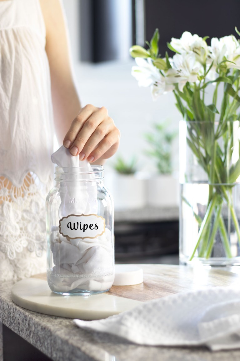 DIY Disinfecting Wipes (Natural & Reusable) - A Life Adjacent