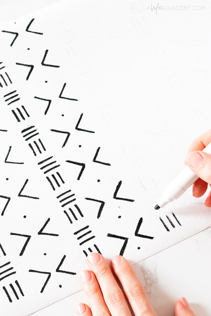 DIY Mudcloth Inspired Prints - A Life Adjacent