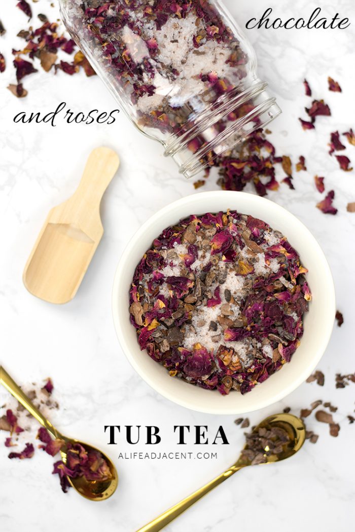 DIY Chocolate & Roses Tub Tea - A Life Adjacent