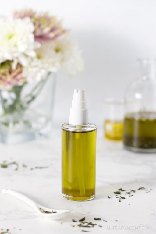 DIY Green Tea Oil Cleanser for Dry Skin - A Life Adjacent