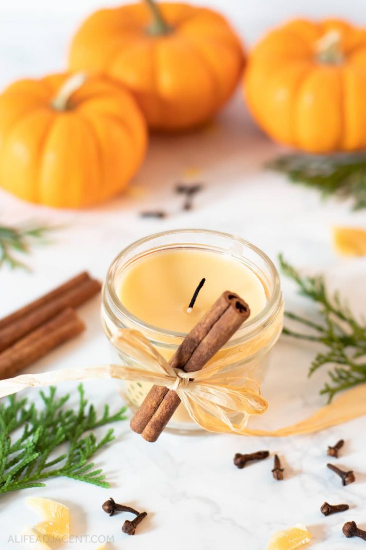 DIY Fall Candles with Essential Oils (7 Recipes) - A Life Adjacent