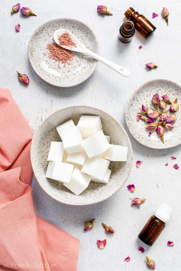 DIY Rose Soap – 3 Melt and Pour Soap Recipes - A Life Adjacent