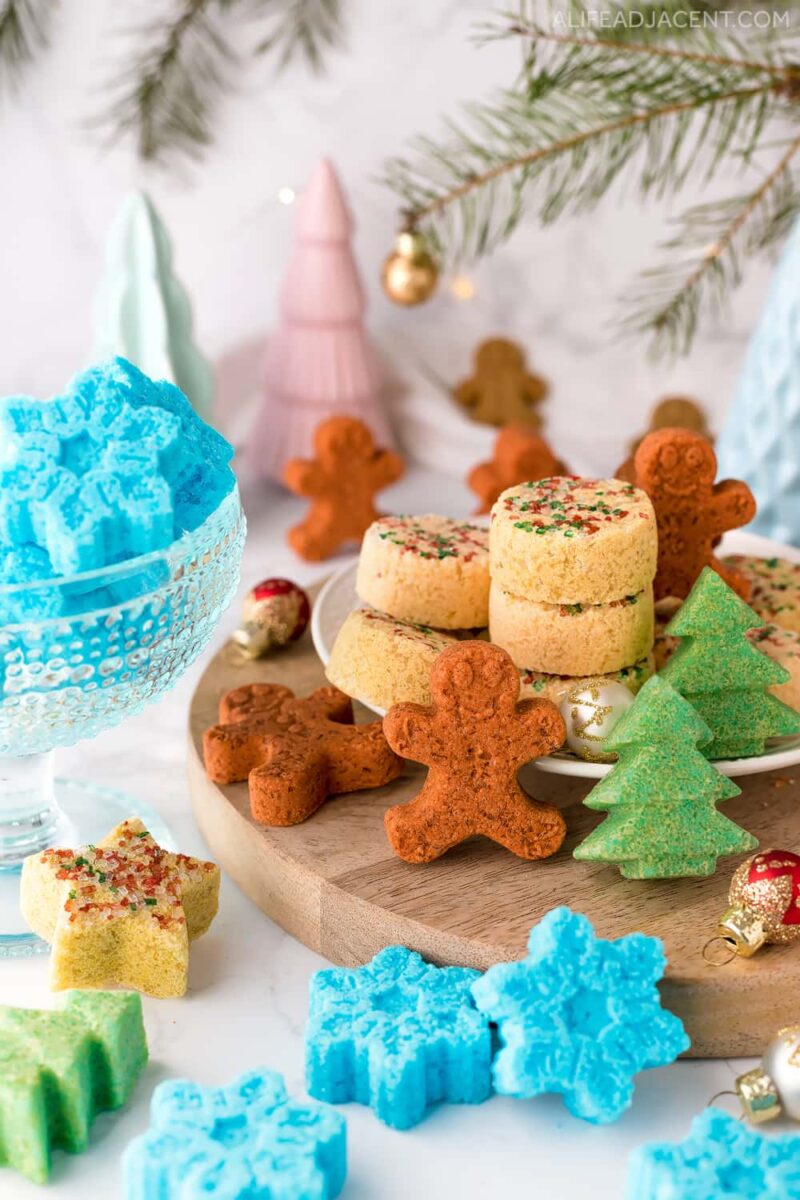 Shower Bombs Recipe (4 DIY Shower Bombs for Christmas) - A Life Adjacent