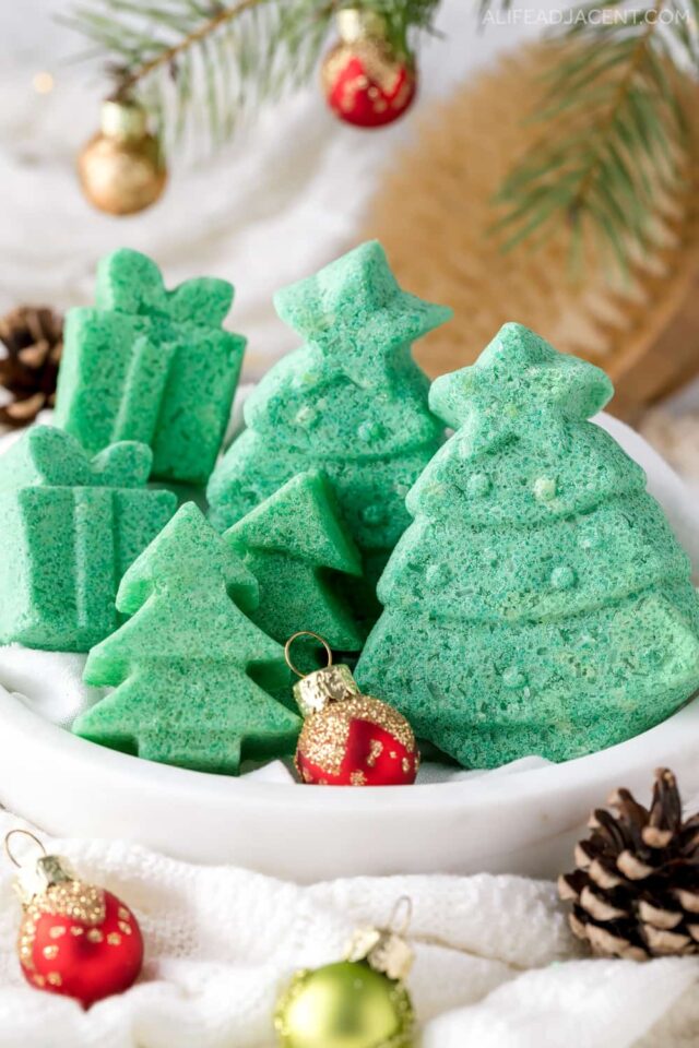Shower Bombs Recipe (4 DIY Shower Bombs for Christmas) - A Life Adjacent
