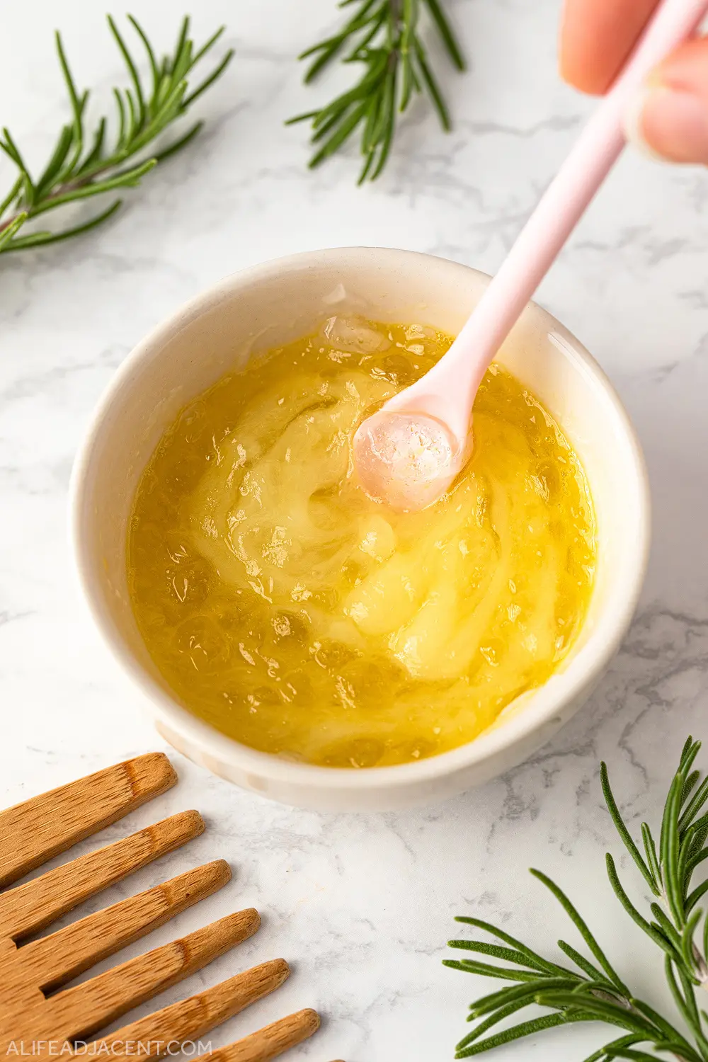 DIY Rosemary Hair Mask for Hair Growth + Thickness - A Life Adjacent